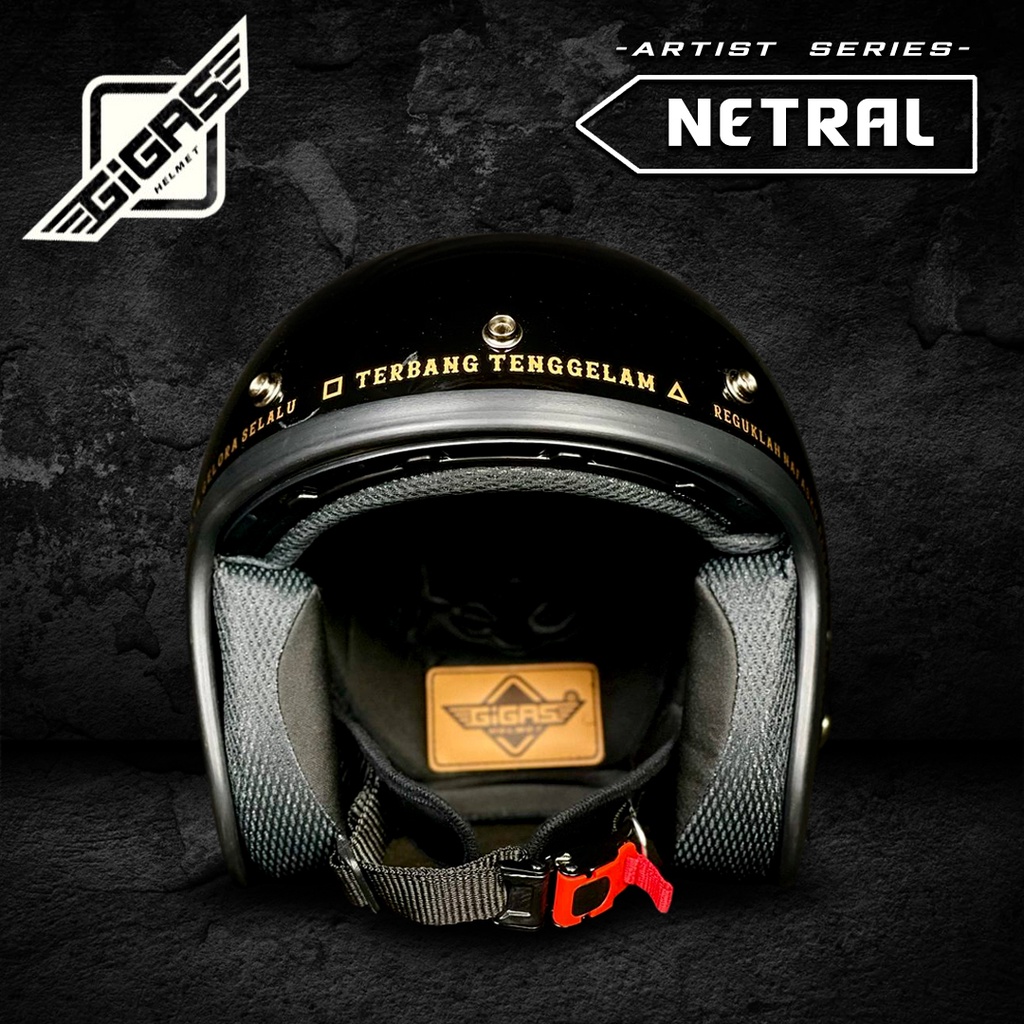Jual HELM SNI MOTOR RETRO GIGAS X NETRAL | Shopee Indonesia