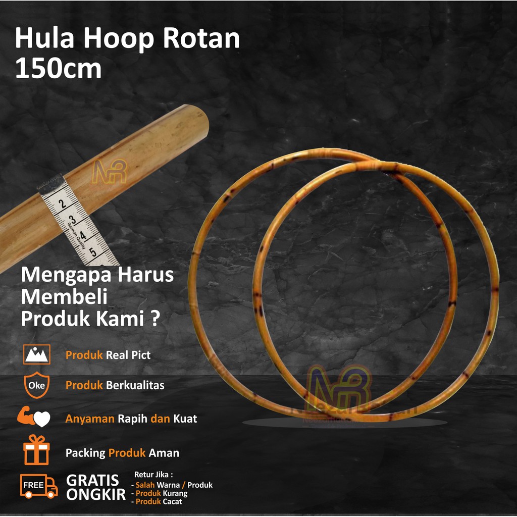 Jual Hula Hoop / hulahoop / hulahop / holahop Rotan 150 cm | Shopee ...