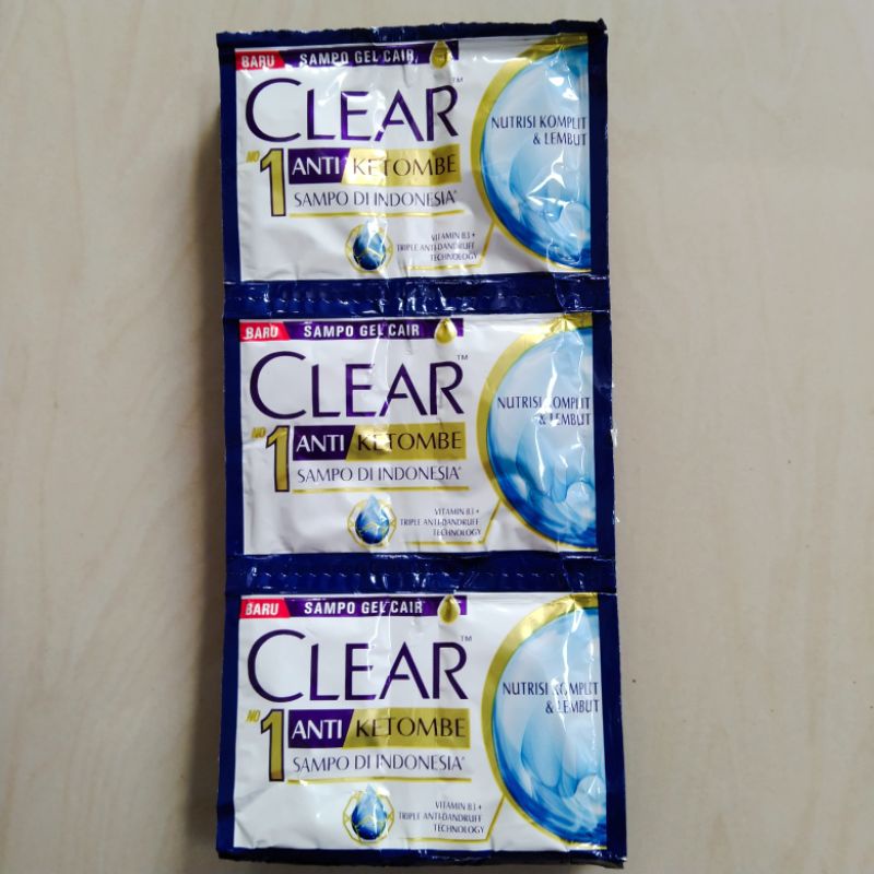 Jual Sampo Clear Renteng ( isi 24 pcc ) | Shopee Indonesia