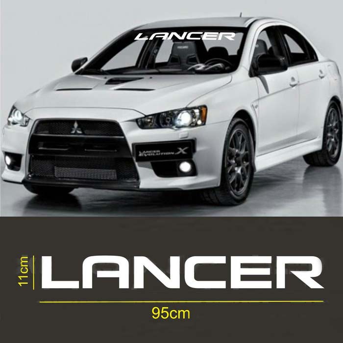 Jual STICKER STIKER KACA DEPAN MITSUBISHI LANCER WINDSHIELD | Shopee ...