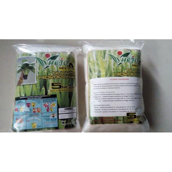 Jual New Nutrisi Ab Mix Hejo Hidroponik Sayur Daun Pekatan 5 Liter ...