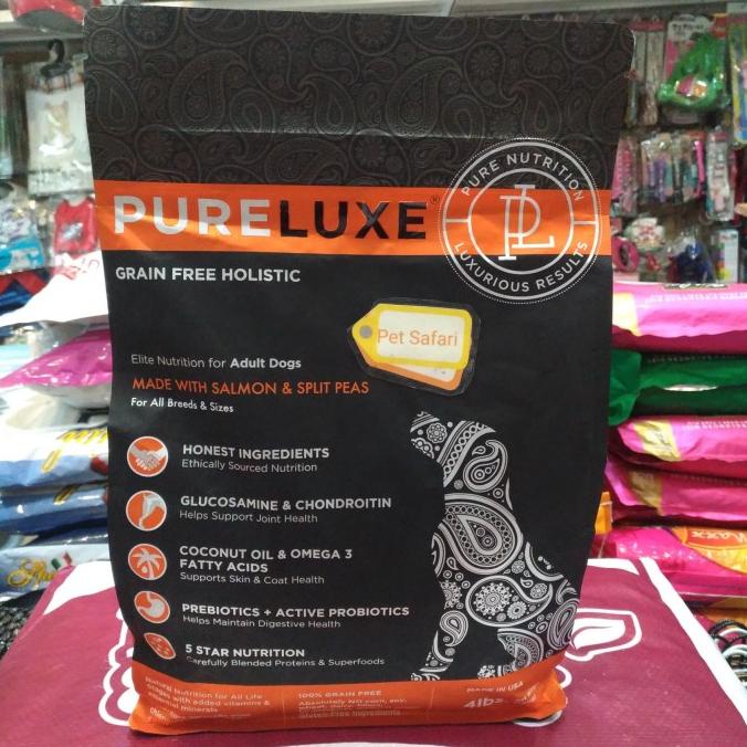 Jual BANTING HARGA Dog Food Pureluxe Holistic Salmon 4lbs ( 1,8kg ...