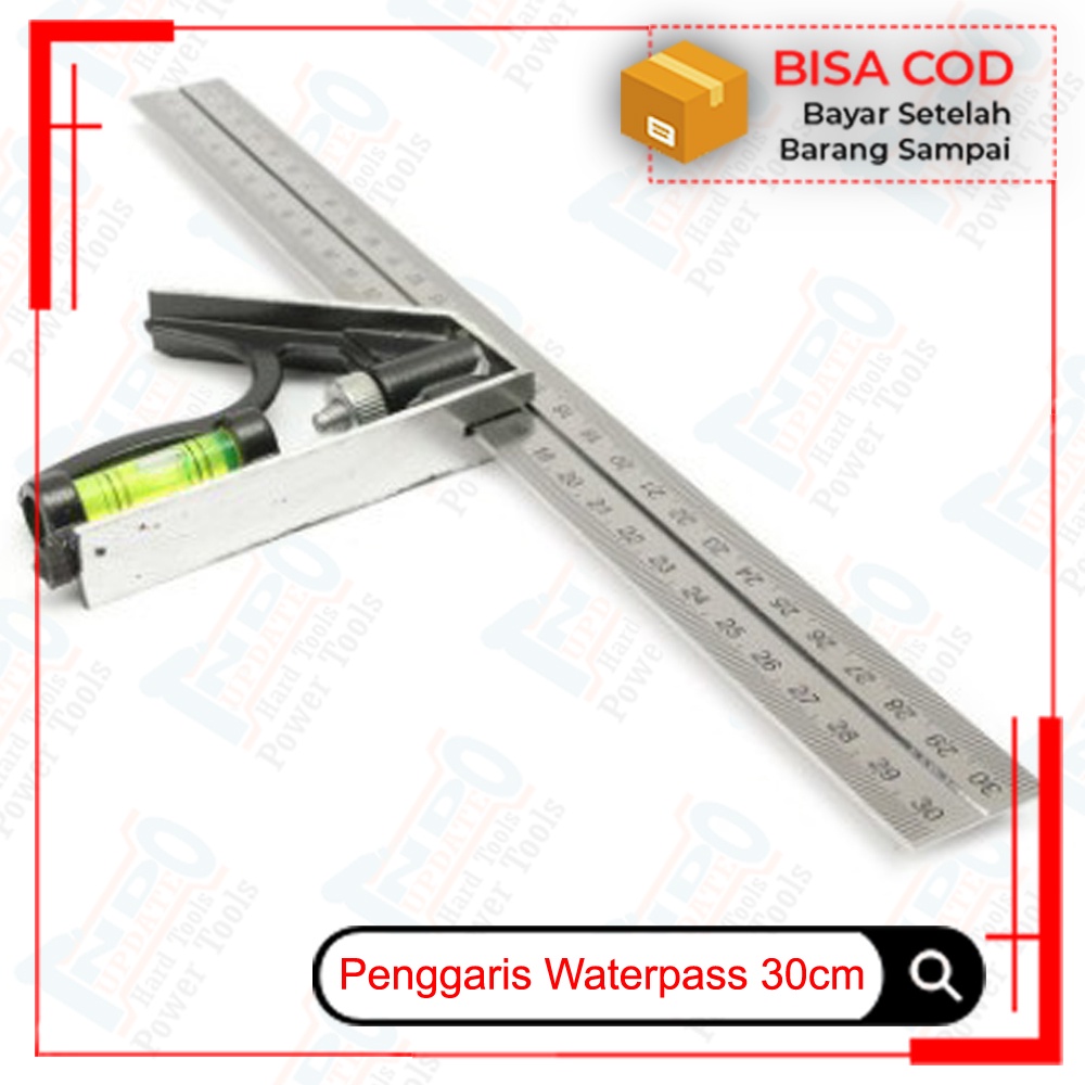 Jual Penggaris Siku L Waterpass Kombinasi Sudut Presisi Air Geser ...
