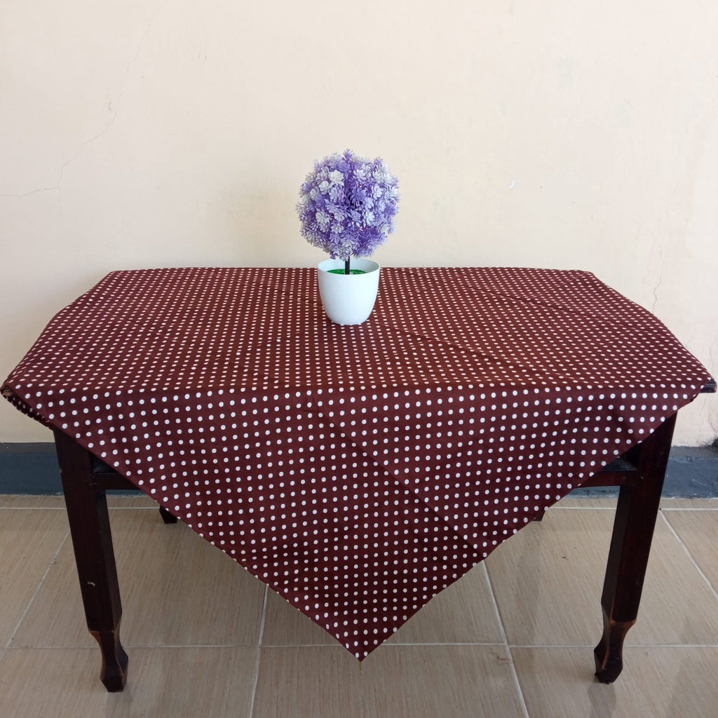 Jual Alas Taplak Meja Model Persegi Empat 100x100cm Kain Katun Motif ...