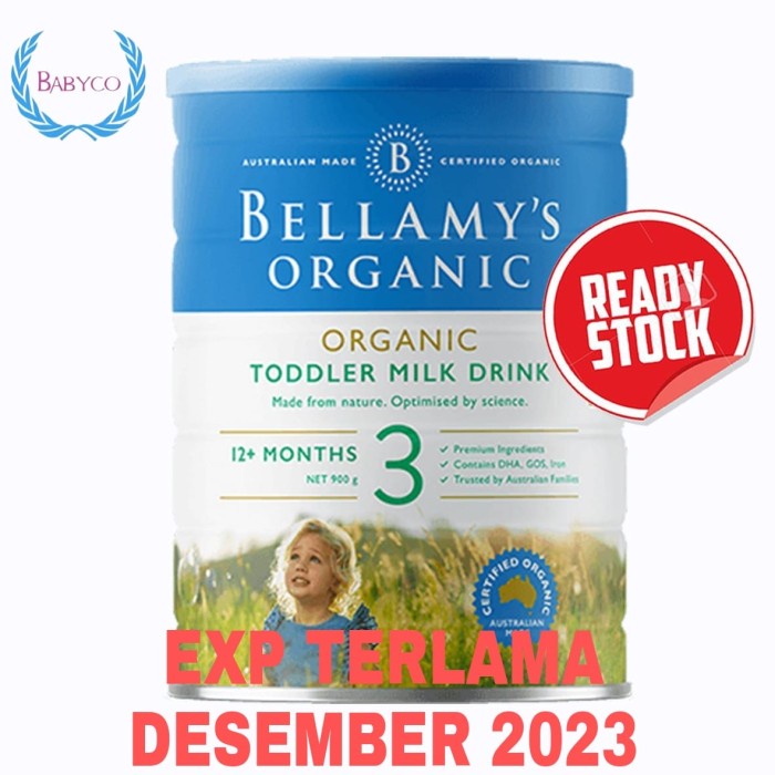 Jual Bellamy'S Bellamys Organic Infant Formula 900G Step 1 Step 2 Step ...
