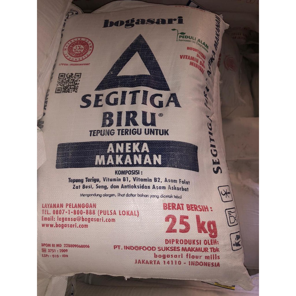 Jual Terigu Segitiga Biru Kemasan Repack 1 kg | Shopee Indonesia