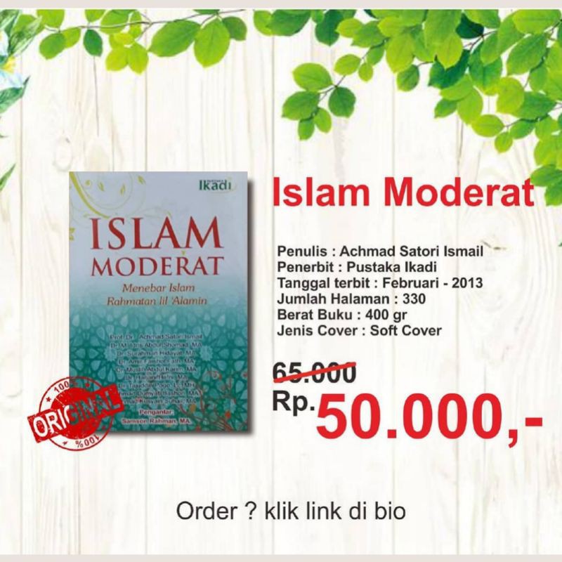 Jual Islam Moderat Pustaka Ikadi | Shopee Indonesia