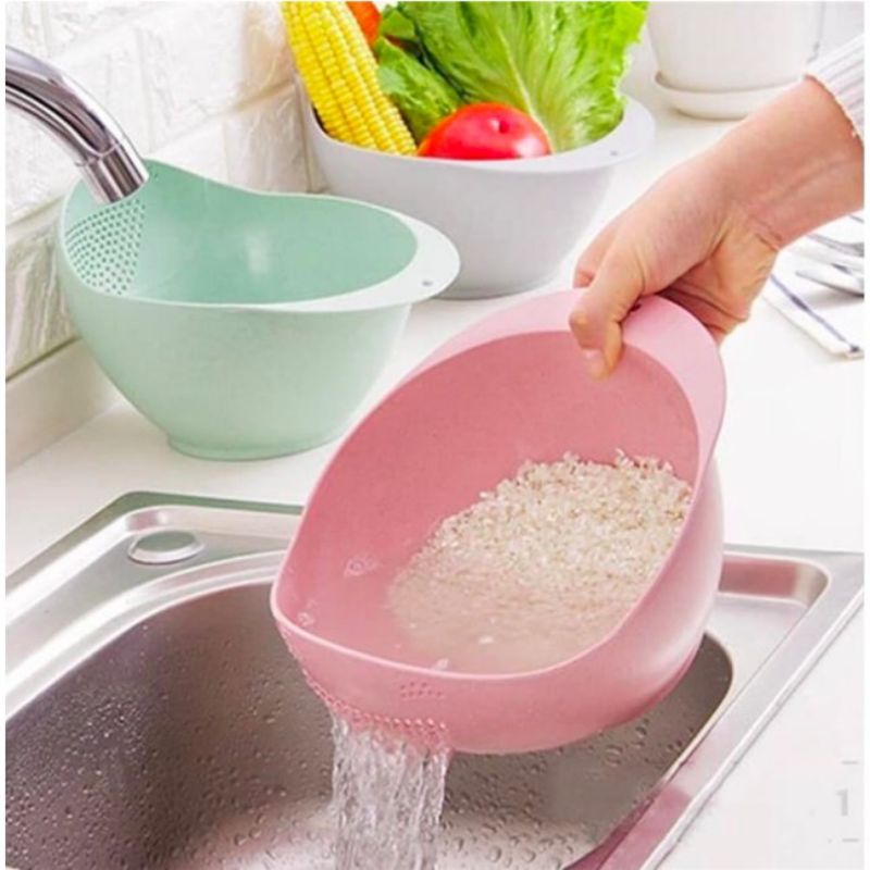 Jual ( Jendela Kosmetik ) Baskom Cuci Beras / Wadah Cuci Sayur Buah ...