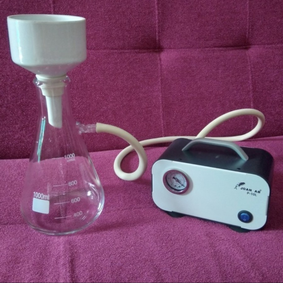 Jual Set Vacuum Pump VP-10L with Filtering Flask 1000ml and Buchner ...