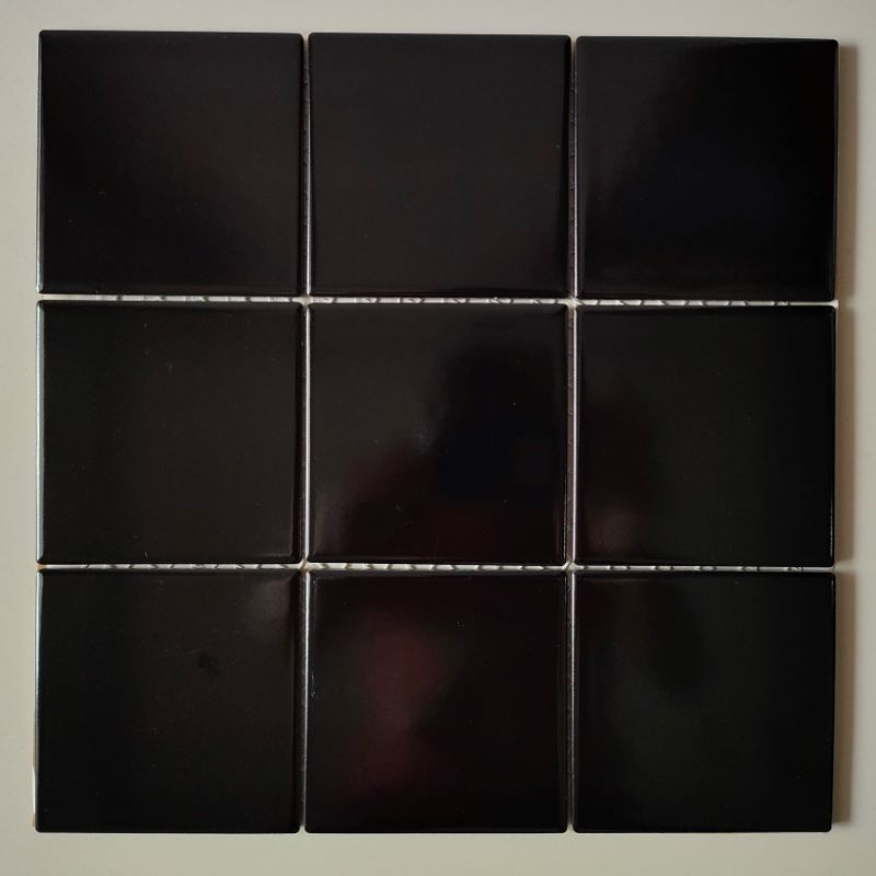 Jual Keramik Dinding Dapur Hitam Matte Mosaic Cotto Hitam Matte Uk ...