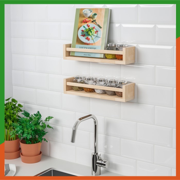 Jual Rak bumbu Serbaguna dinding, kayu birch | Shopee Indonesia