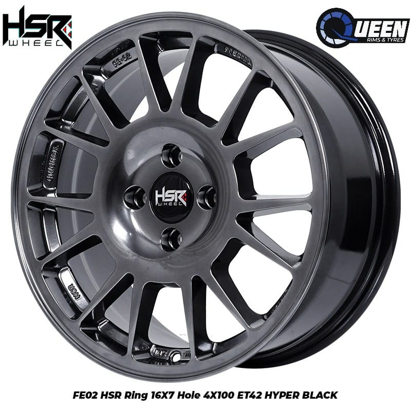 Jual Velg mobil ring 16 lubang/pcd 4X100 lebar 7 ET 42 warna Hyper black | Shopee Indonesia