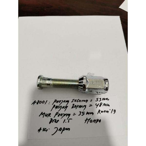 Jual Baut roda honda jazz crv brv mobilio 53mm asli japan | Shopee ...