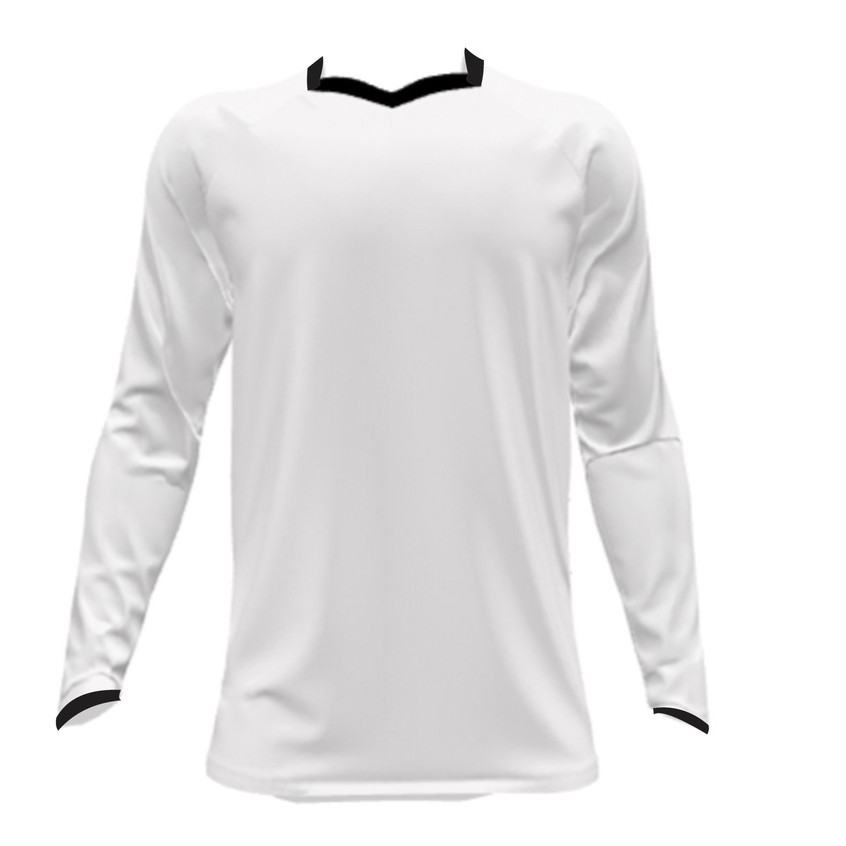 Jual Jersey Olahraga Polos Putih lengan panjang | Shopee Indonesia