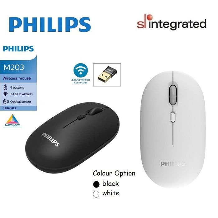 Jual MOUSE WIRELESS PHILIPS M203 | Shopee Indonesia