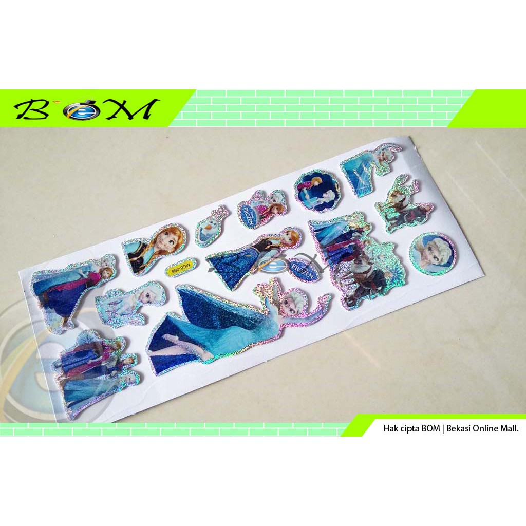 Jual Stiker Sticker anak anak timbul glitter cute lucu cutting elsa ...