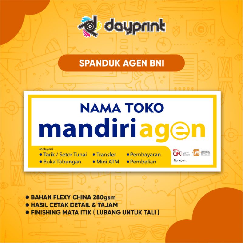 Jual SPANDUK / BANNER MANDIRI AGEN | Shopee Indonesia