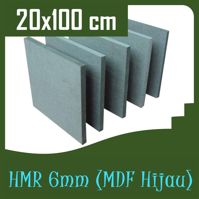 Jual MDF Hijau 6mm 100x20 cm | HMR 6 mm 20x100cm MDF Ijo Anti Jamur ...