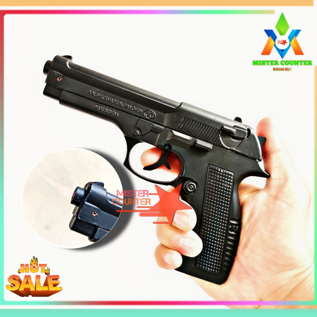 Jual Korek Api Model Pistol Baretta Bahan Full Besi Dengan Pemberat | Shopee Indonesia