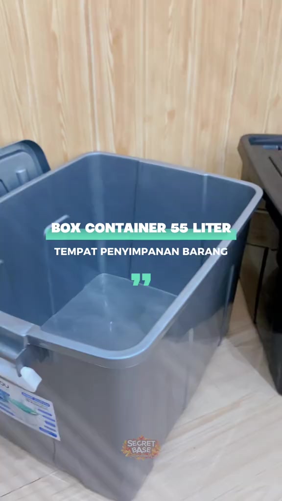 Jual BOX CONTAINER 55 LITER + RODA - Kontainer Box Plastik / Container ...