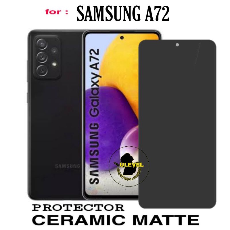 Jual Tempered Glass Samsung A72 Ceramic Matte Full Layar Anti Pecah Anti Minyak | Shopee Indonesia
