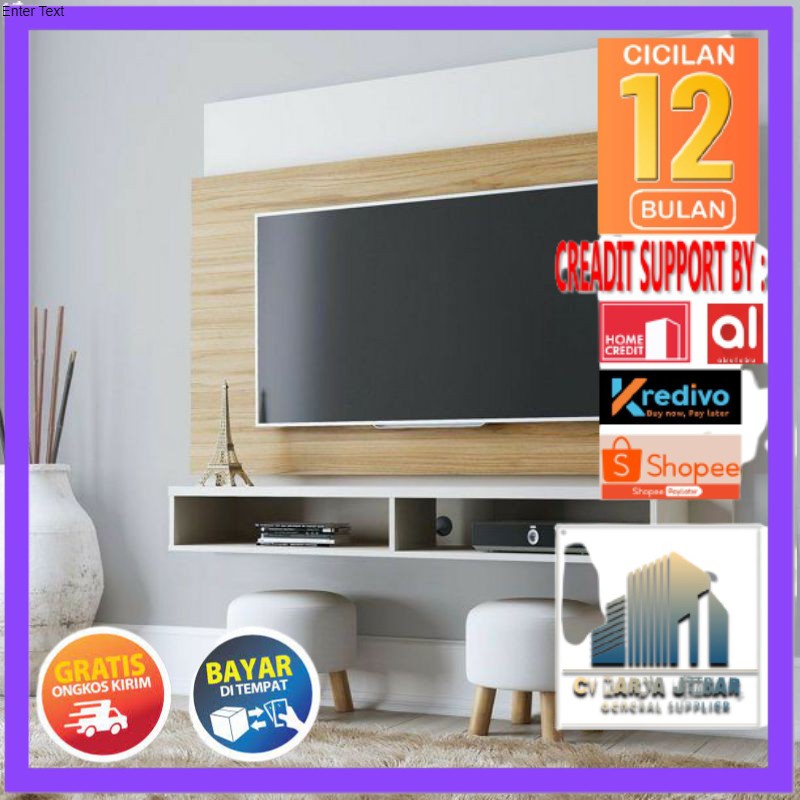 Jual Backdrop tv Minimalis Dinding Custom Rak Meja Ukuran Standart ...