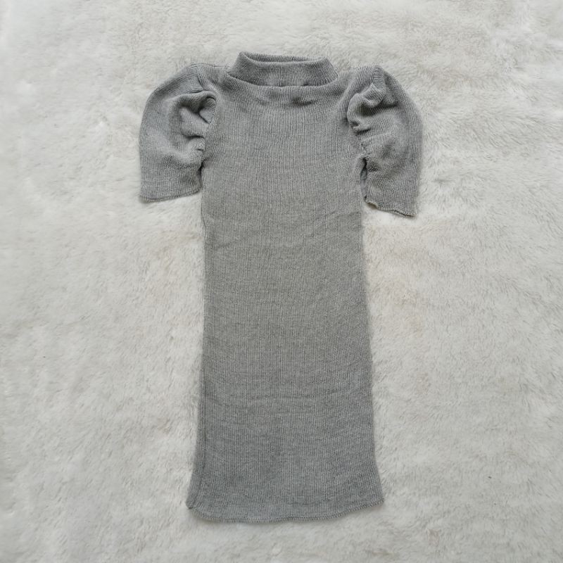 Jual Dress Tangan Balon / Tunik Casual Baju Lengan Balon Rajut Anak ...