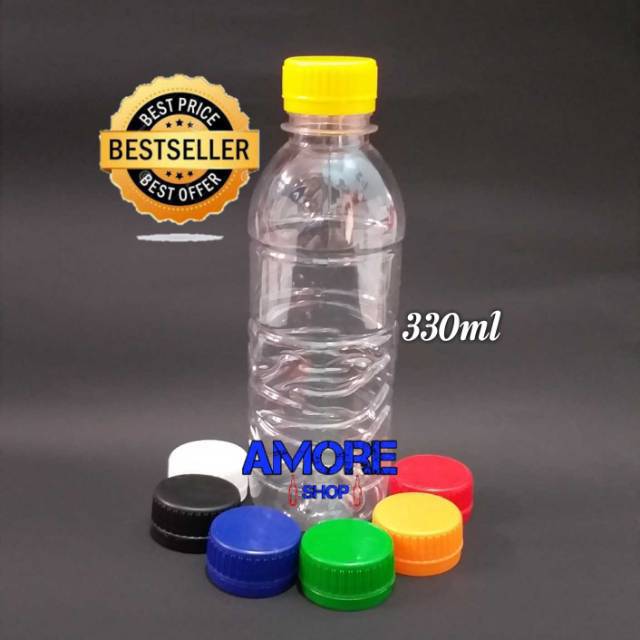Jual Botol Plastik Almond Aqua AMDK 300ml-330ml Botol Minum/Jus/Jamu ...