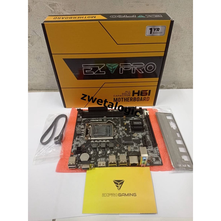 Jual Motherboard ZWE NEW EZPRO H61 USB 3.0 - Soket LGA 1155 | Shopee ...