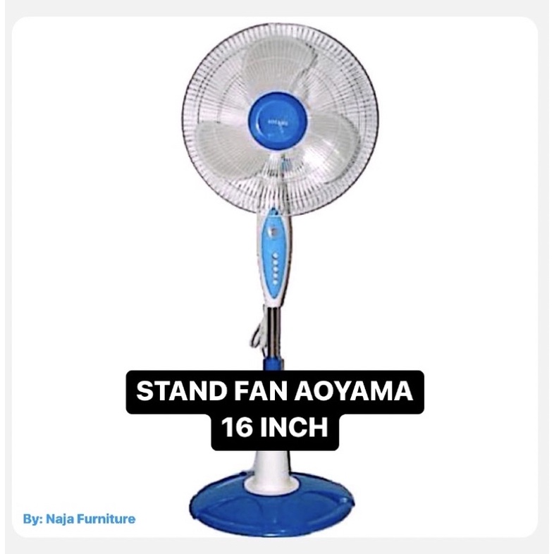 Jual Kipas Angin Berdiri 16 inch | Stand Fan Aoyama 16 inch 1688 ...