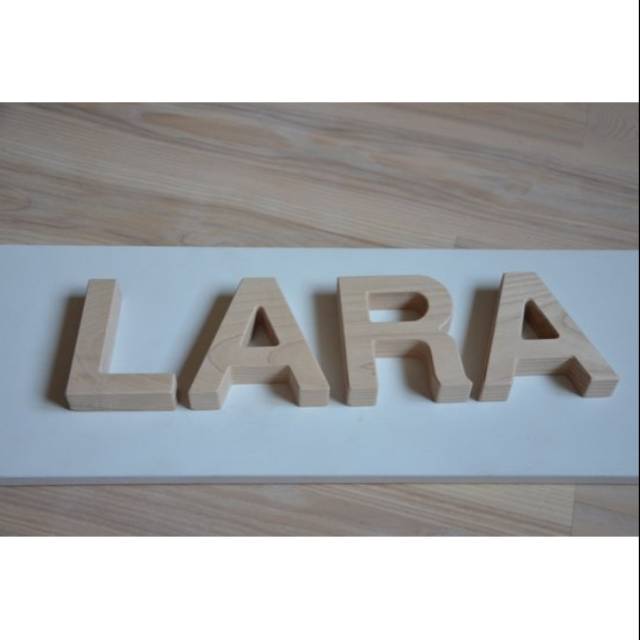 Jual Huruf kayu font kayu jati belanda wood letters nomor kayu dekorasi ...
