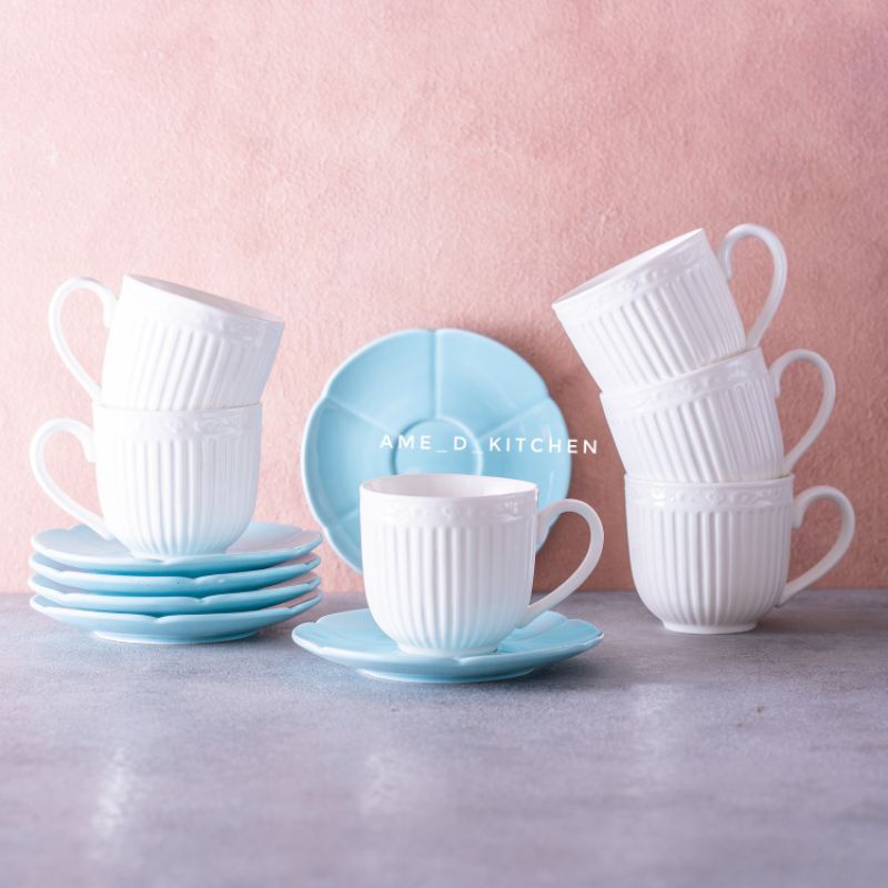 Jual Elegant tea cup set European style / Cangkir lepek keramik set ...