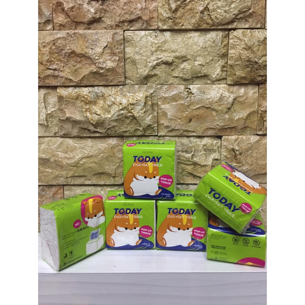 Jual Tisu TODAY everyday Pop Up Tisu / Facial Tissue 2 Ply 150 sheets ...