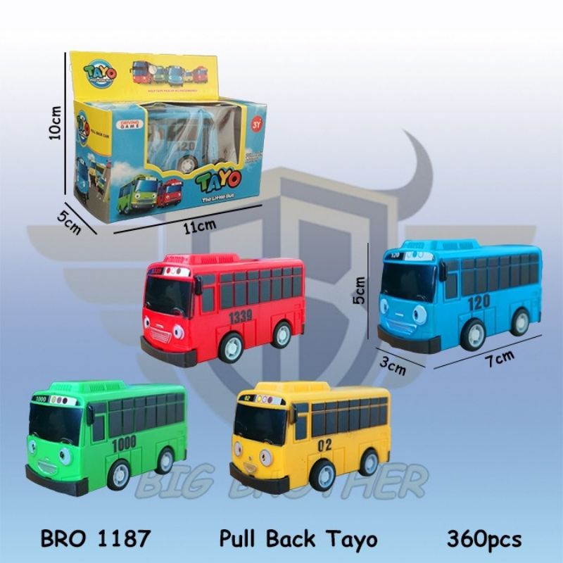 Jual BRO1187 Kuning Hijau Bus Tayo The Little Bus Mainan Anak Mobil ...