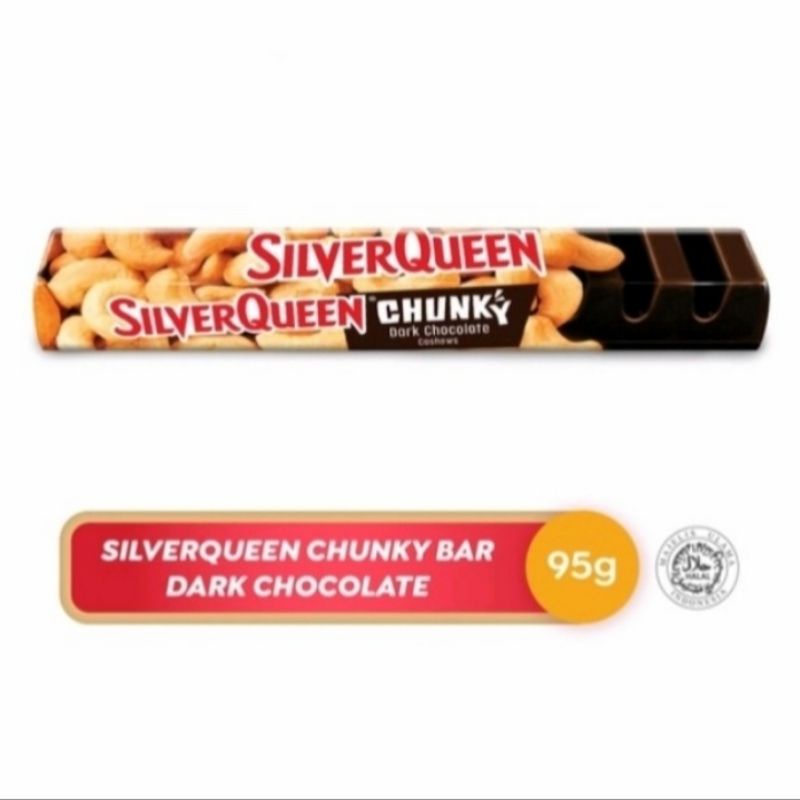 Jual Silverqueen Chucky Bar Dark Chocolate 95 gr | Shopee Indonesia