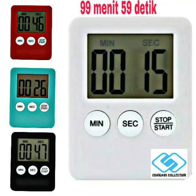 Jual Timer masak digital tipis dengan alarm magnetic timer meja dapur ...