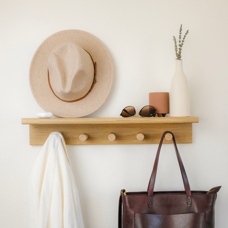 Jual Organizer Dinding Jalan Masuk Kayu, Rak Mantel Rustic, Rak Mantel ...