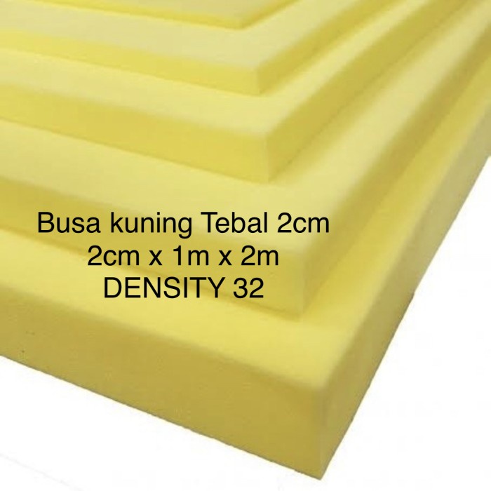 Jual BUSA KUNING 2CM DENSITY 32 (UKURAN 1M X 2M) | Shopee Indonesia