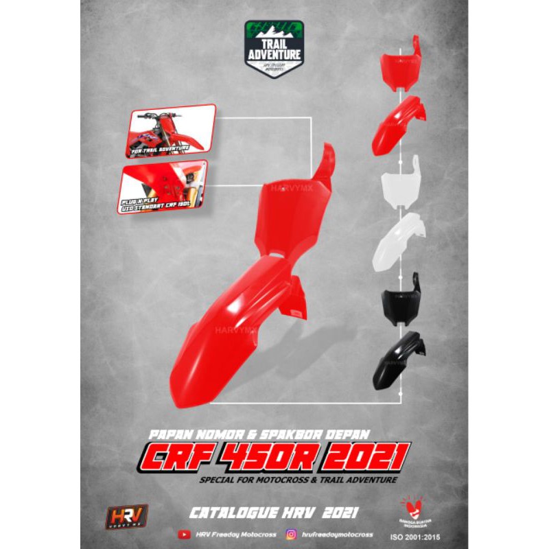 Jual Spakbor depan crf 450 R slebor depan papan nemer crf 450 Klx 150 ...