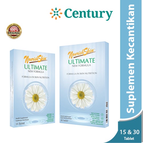 Jual Nourish Skin Ultimate New Formula - 15 & 30 Tablet / Glowing ...