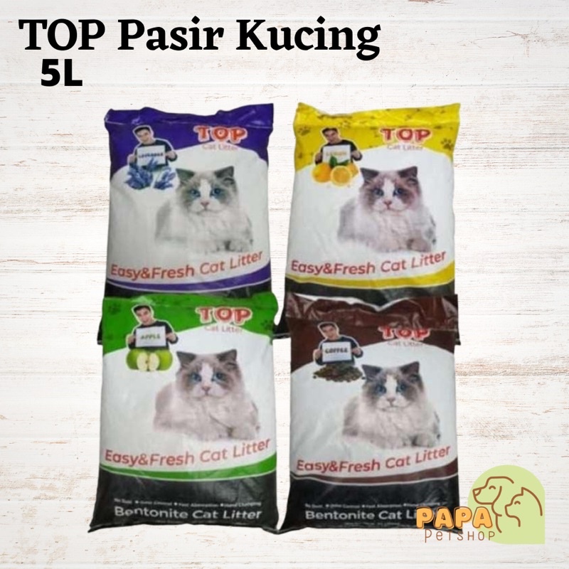 Jual Pasir kucing TOP TOTO TARO 5 Liter cat litter kemasan 5L pasir ...
