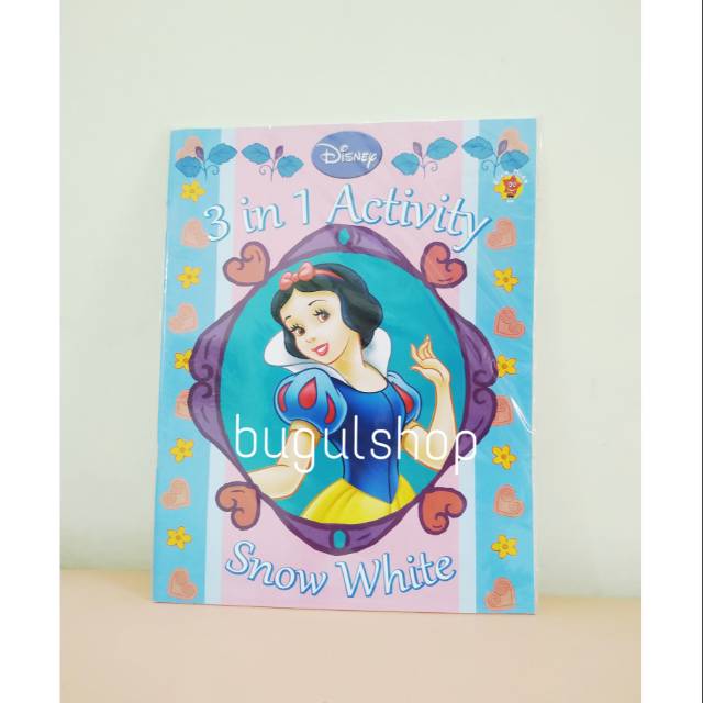 Jual Activity Book 3in1/Buku Aktivitas Anak Snow White | Shopee Indonesia
