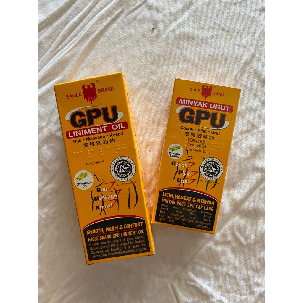 Jual Minyak Urut GPU Cap Lang 30ml/60ml/100 ml | Shopee Indonesia