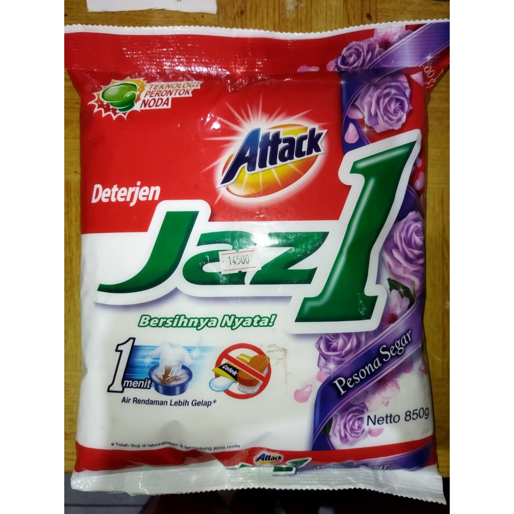 Jual Deterjen Attack Jazz 1 Semerbak Cinta & Pesona Segar 800 gr ...