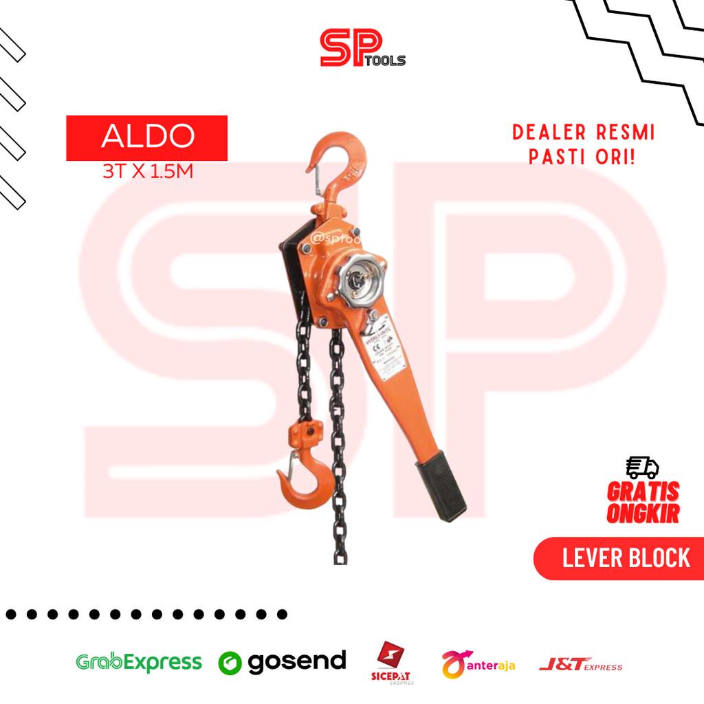 Jual LEVER BLOCK LEVEL BLOK KATROL HOIST 3 TON X 1.5 METER 3T ALDO ...