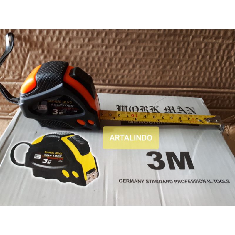 Jual METERAN 3M WorkMan autostop | Shopee Indonesia