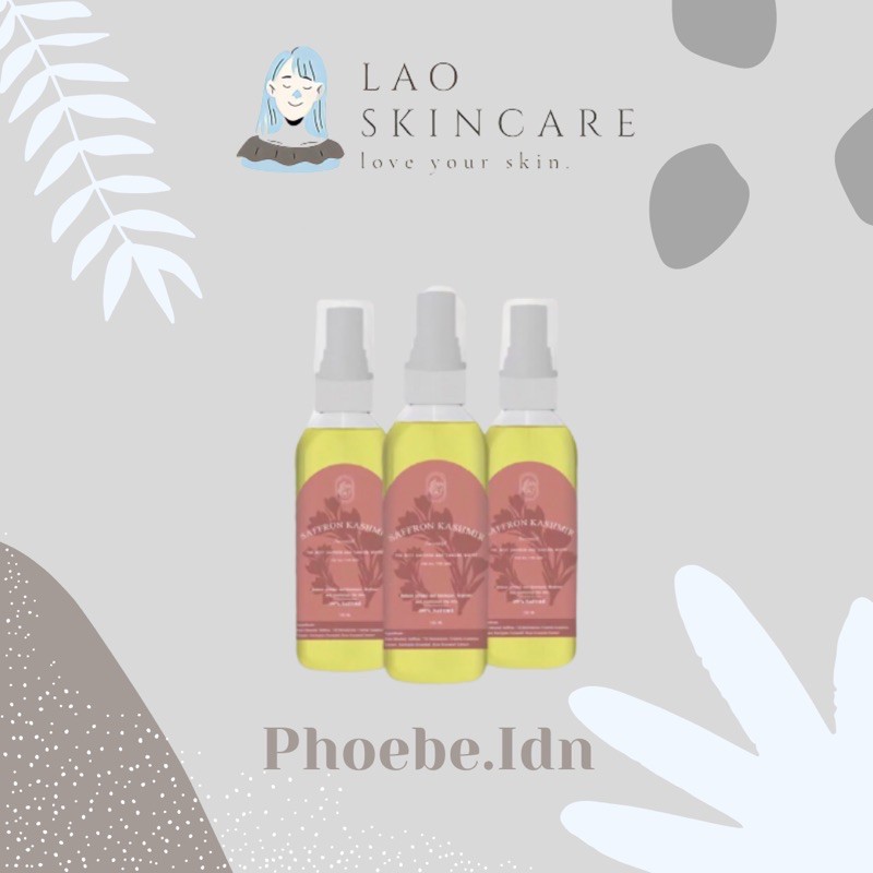 Jual PHOEBE SAFFRON KASHMIR+zam zam water Facemist 100ml FREE COMPRESSED MASK | Shopee Indonesia