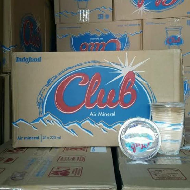 Jual Air Mineral Club Gelas 48 x 220 ml | Shopee Indonesia