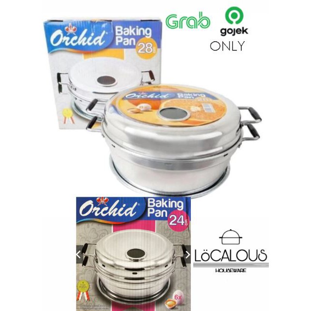 Jual [TERMURAH] Panci Orchid Pemanggang Cake/Bolu - Baking Pan Orchid ...