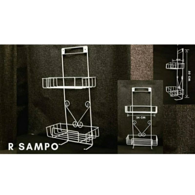 Jual Rak Shampoo Besi Susun 2 Rak Gantung Rak Kamar Mandi | Shopee ...